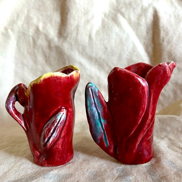 Kitchen | Vintage Hand Formed Pottery Creamer And Sugar 3 High Maker ...